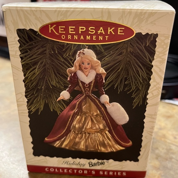 Barbie | Holiday | Vintage Rare Hallmark Keepsake Holiday Barbie ...